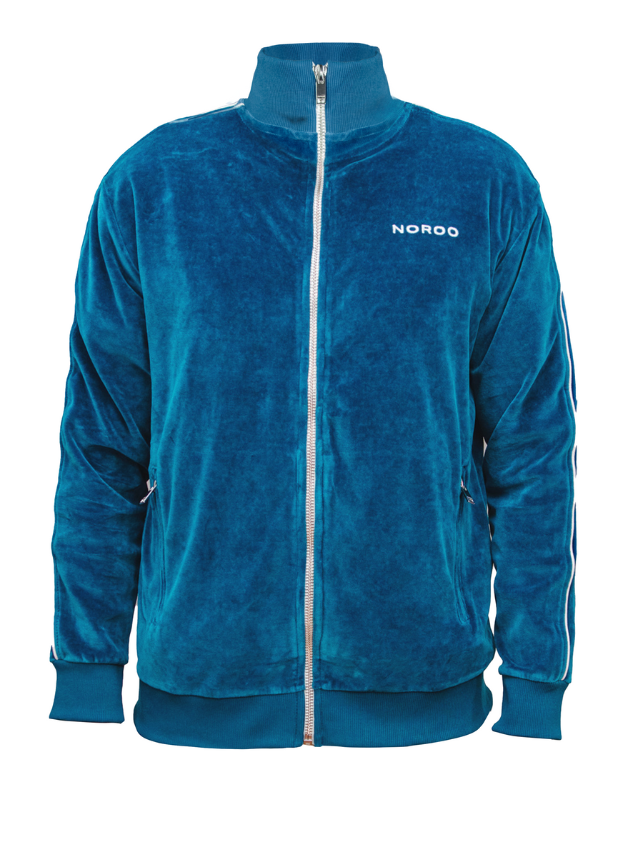 VELVET TRACK JACKET BLUE – NOROO Clothing GmbH
